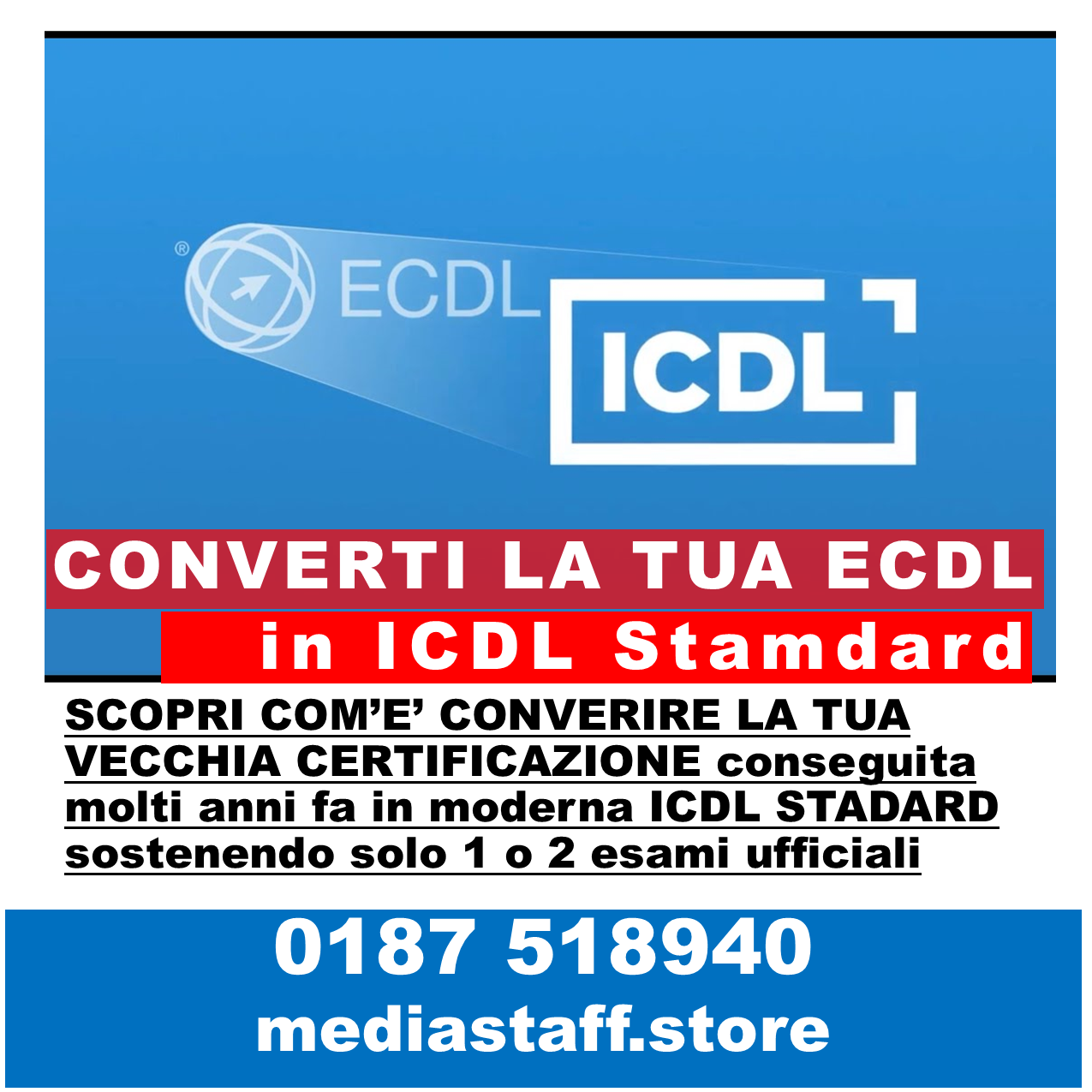 Guida all'Aggiornamento della Certificazione ECDL Core Level all'ICDL ...
